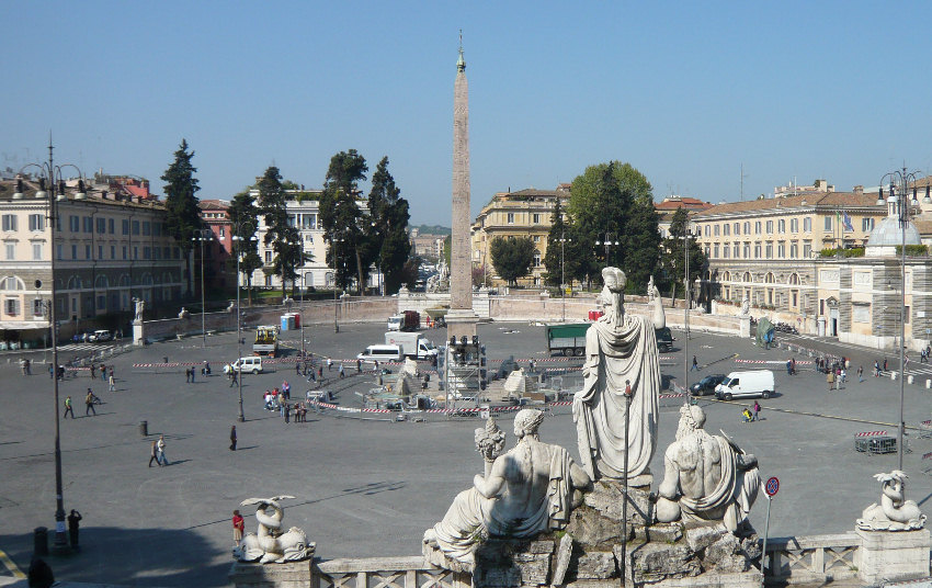 PIAZZA DEL POPOLO Roma Foto della Piazza del Popolo PIAZZA DEL POPOLO Roma Foto della Piazza del Popolo